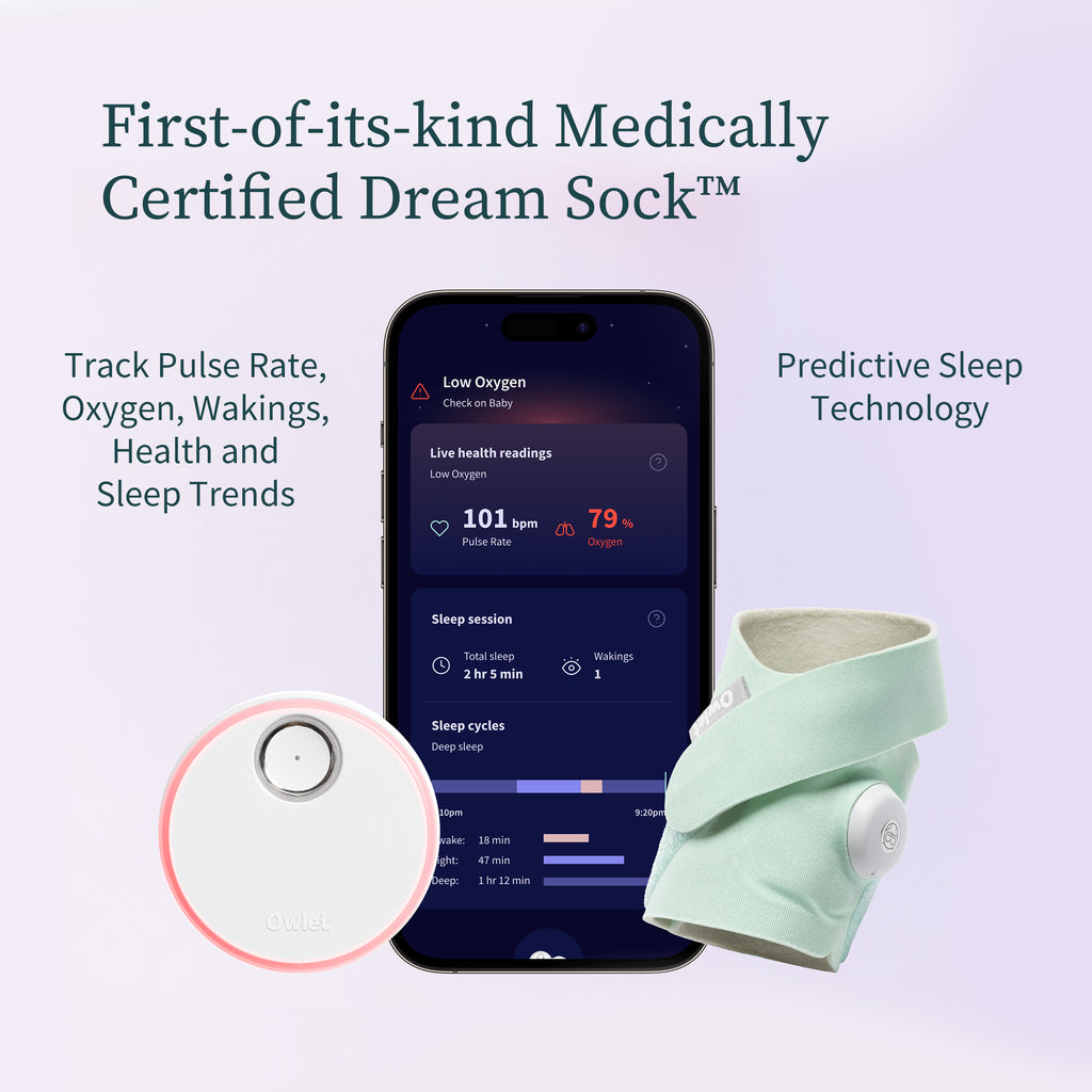 Dream Sock™ Medically-Certified Smart Baby Monitor | Owlet – Owlet ...